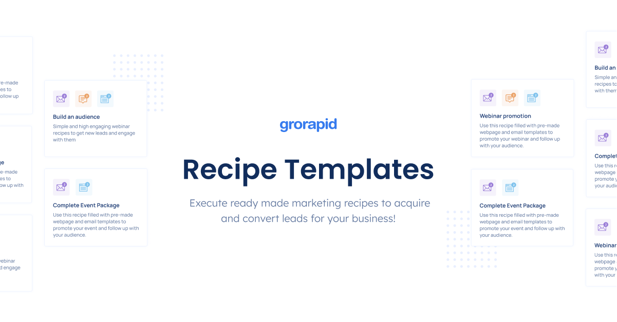 Marketing Recipes Templates for Small businesses | Grorapid